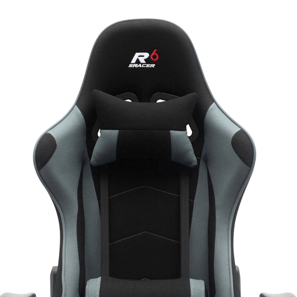 Herní židle k PC Sracer R6 s područkami nosnost 130 kg černá-šedá ...
