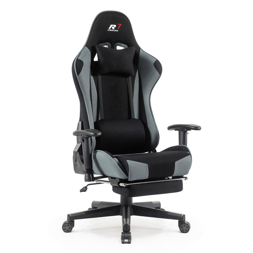 Herní židle k PC Sracer R7 s područkami a podnožkou nosnost 130 kg ...